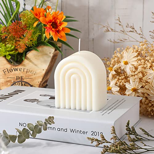 Arch Shaped Candles Aesthetic Candle Arch Trendy Candles Geometric Scented Candle Minimalist Decorative Candles Art Decorative Lavender Soy Wax Candle for Spa Yoga Birthday Gift Home Party Decor