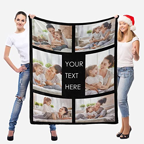 InterestPrint Custom Photo Blanket Gifts for Daughter Mom, Memory Personalized Blanket with Picture Birthday Mothers Day Valentine Wedding Gift for Her Him Wife Husband friend friend, 30 x 40 Inches