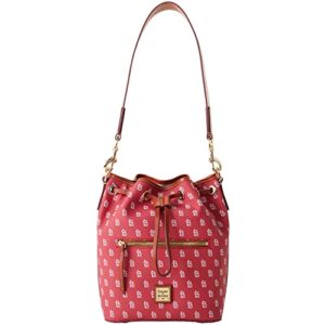 dooney & bourke mlb st. louis cardinals drawstring shoulder bag