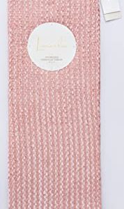 Lumina Lou Knitted Throw Blanket- Oversized Knit Boho Blanket for Couch and Bed- Super Soft Chenille Knit Blush Pink Throw Blanket