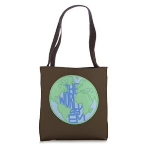 the world by em Tote Bag