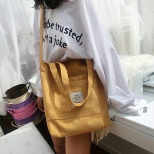 Tote Bag Women Cute Hobo Bag Satchel Bag Shoulder Bag College Bag Travel Bag Crossbody Bag Corduroy Tote Handbag 2023