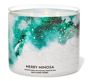 merry mimosa candle 3 wick w natural essential oils