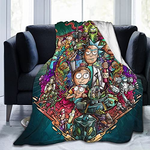 Cartoon Ultra Soft Throw Blankets Flannel Blankets for Sofa Couch Living Room/Bedroom Travel All Season 60"x50"