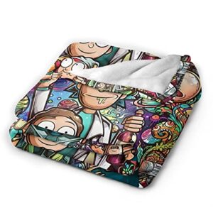 Cartoon Ultra Soft Throw Blankets Flannel Blankets for Sofa Couch Living Room/Bedroom Travel All Season 60"x50"