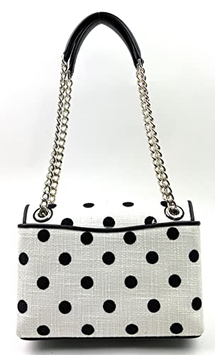 Kate Spade Natalia Embroidered Dot Medium Flap Shoulder Bag (Cream multi)