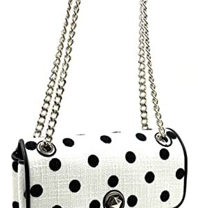 Kate Spade Natalia Embroidered Dot Medium Flap Shoulder Bag (Cream multi)