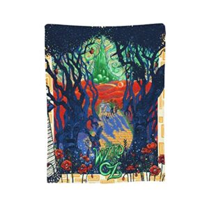 Cartoon of oz Throw Blanket 60"X50" Ultra-Soft Anti-Pilling Flannel for Living,Couch,Chair,Sofa,Room Or Bed to Be Gift