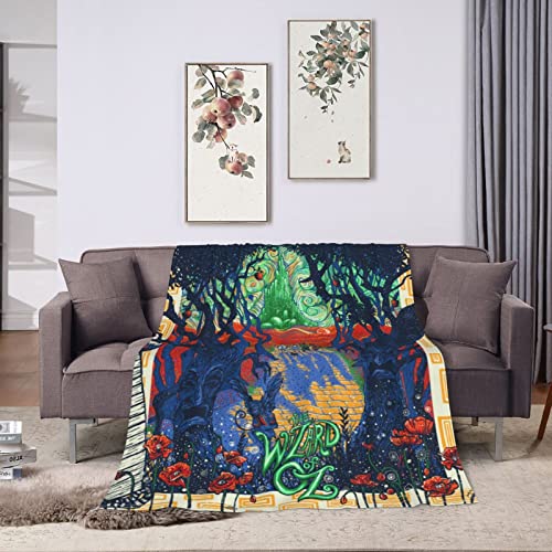 Cartoon of oz Throw Blanket 60"X50" Ultra-Soft Anti-Pilling Flannel for Living,Couch,Chair,Sofa,Room Or Bed to Be Gift