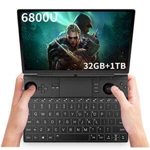 gpd win max 2 [amd ryzen 7 6800u-32gb+1tb] 10.1 inches mini handheld win 11 pc video game console gameplayer 1920x1200 touchscreen laptop tablet pc 1tb m.2 ssd storage