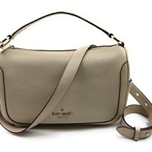 Kate Spade Smoosh Top Zip Satchel Crossbody Pebbled Leather (Light Sand)