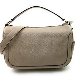 Kate Spade Smoosh Top Zip Satchel Crossbody Pebbled Leather (Light Sand)