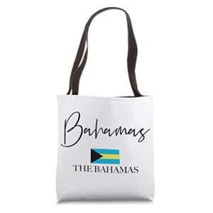 Flag Vacation - Island Bahamas Tote Bag