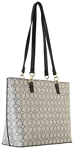 Nanette Lepore Lucrezia Logo Tote Shoulder Bag & Wristlet One Size Black/white