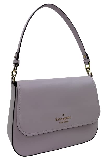 Kate Spade New York Staci Saffiano Leather Flap Shoulder Bag (Lilac Moon)