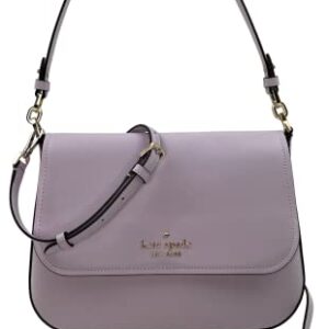 Kate Spade New York Staci Saffiano Leather Flap Shoulder Bag (Lilac Moon)