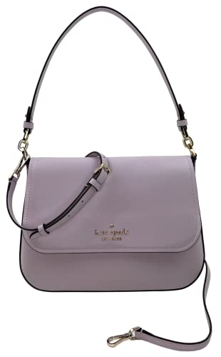 Kate Spade New York Staci Saffiano Leather Flap Shoulder Bag (Lilac Moon)