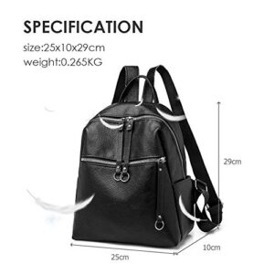 sikiwind Women Backpack PU Leather Shoulder Bag Student Girls Travel School Bags