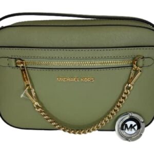 Michael Kors Jet Set Large Crossbody bundled Purse Hook (Light Sage)