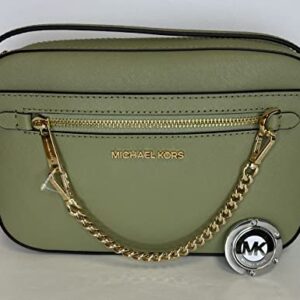 Michael Kors Jet Set Large Crossbody bundled Purse Hook (Light Sage)