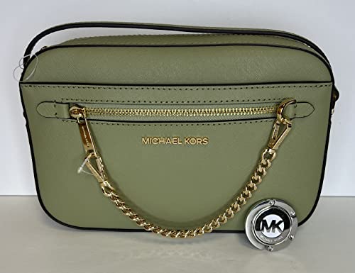 Michael Kors Jet Set Large Crossbody bundled Purse Hook (Light Sage)