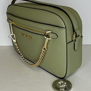 Michael Kors Jet Set Large Crossbody bundled Purse Hook (Light Sage)