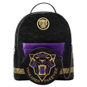 marvel black panther wakanda forever mini backpack & coin purse