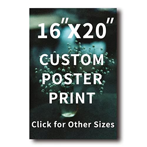 Shancan Upload Image/Photo - Custom Canvas Prints With Your Photos - Create Your Own Personalized Posters Wall Art Prints - 16x20 inches