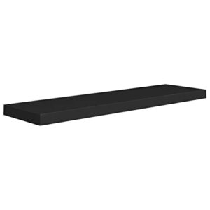 SKM Floating Shelves Wall Shelves for Awards, Books, Collectibles, Ornaments Display 35.4"x9.3"x1.5" 4 pcs Black