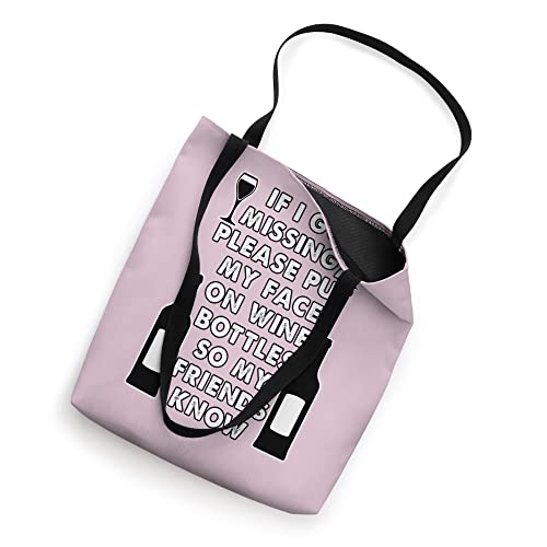 put my face on wine bottles Tote Bag