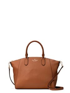 kate spade new york parker medium leather satchel warm gingerbread