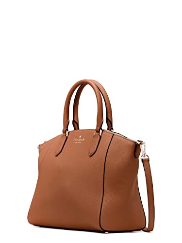 Kate Spade New York Parker Medium Leather Satchel Warm Gingerbread