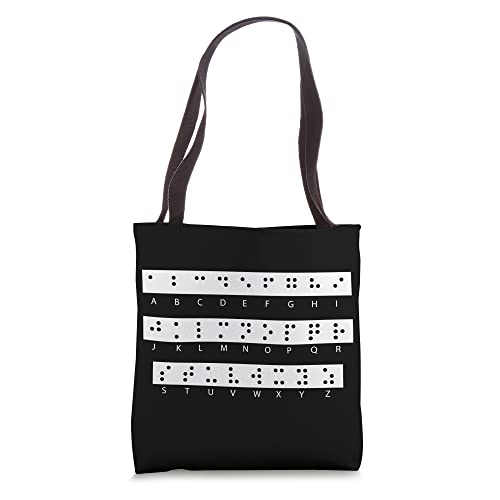 Learn Braille Language Love Braille Dots Braille Alphabet Tote Bag