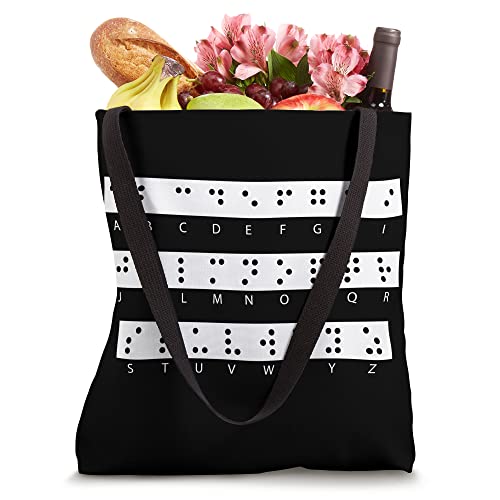 Learn Braille Language Love Braille Dots Braille Alphabet Tote Bag