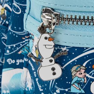 Loungefly Disney Frozen Elsa and Anna Snow Play Womens Double Strap Shoulder Bag Mini Backpack Purse