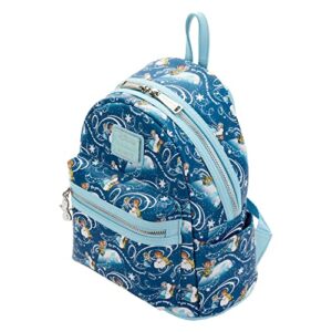 Loungefly Disney Frozen Elsa and Anna Snow Play Womens Double Strap Shoulder Bag Mini Backpack Purse