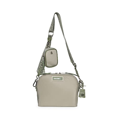 Steve Madden Farren Nylon Dome Crossbody Bag, Sage