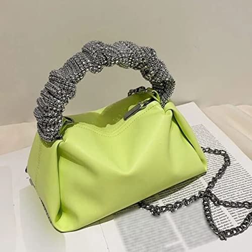 Afonie Sequin Hobo Bag for Women - Everyday Purse & Handbag, (Green Neon)