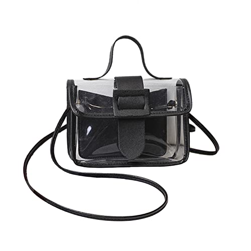 Clear Crossbody Bag Purse, Stadium Approved Clear Purse Bag for Women, Small Clear Purse Work Bags, Clear Handbags for Women