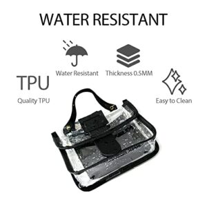 Clear Crossbody Bag Purse, Stadium Approved Clear Purse Bag for Women, Small Clear Purse Work Bags, Clear Handbags for Women