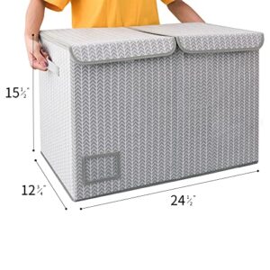 GRANNY SAYS Bundle of 1-Pack Jumbo Storage Bins & 1-Pack Jumbo Storage Boxe with Lid