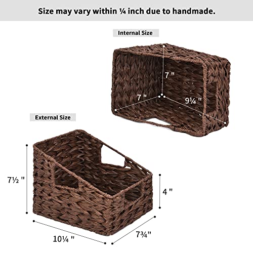 GRANNY SAYS Bundle of 3 Sets Wicker Storage Baskets for Organizing