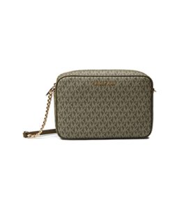 michael kors jet set large east/west crossbody olive 1 one size