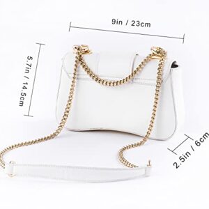 Before & Ever Mini White Shoulder Bag - Small Purse Mini Tote - Small Shoulder Bags for Women - Small White Clutches Purse Bag - White Clutch Handbag - Women's Trendy Cute Purses Hand Bags