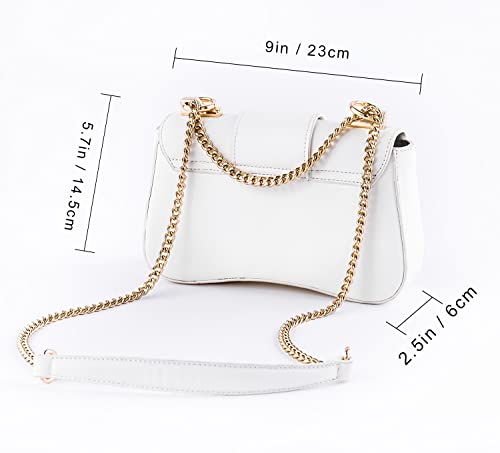 Before & Ever Mini White Shoulder Bag - Small Purse Mini Tote - Small Shoulder Bags for Women - Small White Clutches Purse Bag - White Clutch Handbag - Women's Trendy Cute Purses Hand Bags