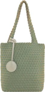 ilse jacobsen hornbaek women’s woven tote bag 08 mini (one size, bleached/silver)