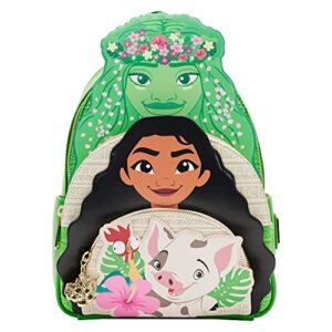 loungefly disney moana & friends trio womens double strap shoulder bag mini backpack purse