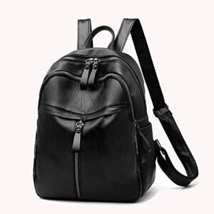 Fashion Women PU Leather Solid Color Shoulder Bag Backpack Casual Travel Ladies Large Capacity Handbags Student Schoolbags