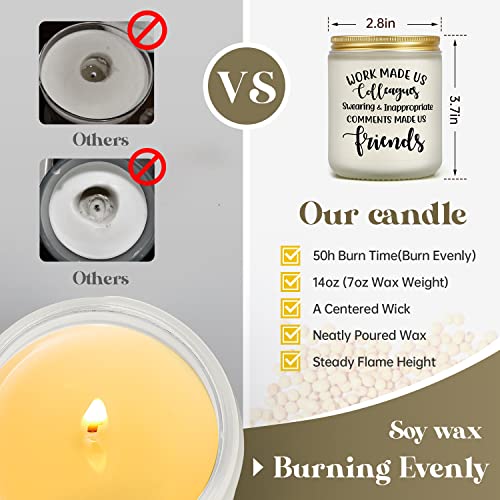 PARDIEUR Funny Goodbye Gifts for Coworker Leaving - Farewell Candle Gift for Women Men Christmas Birthday Office Going Away Present for Colleagues Friends Work Bestie Boss Female Male