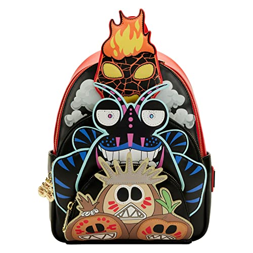 Loungefly Disney Moana Villains Trio Womens Double Strap Shoulder Bag Mini Backpack Purse